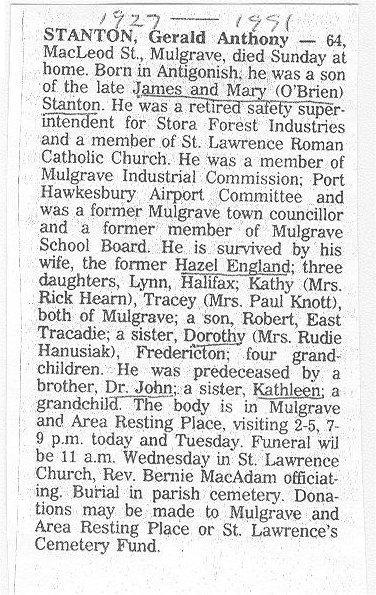 St. Lawrence Roman Catholic Church Cemetery, Mulgrave, Guysborough County, NS